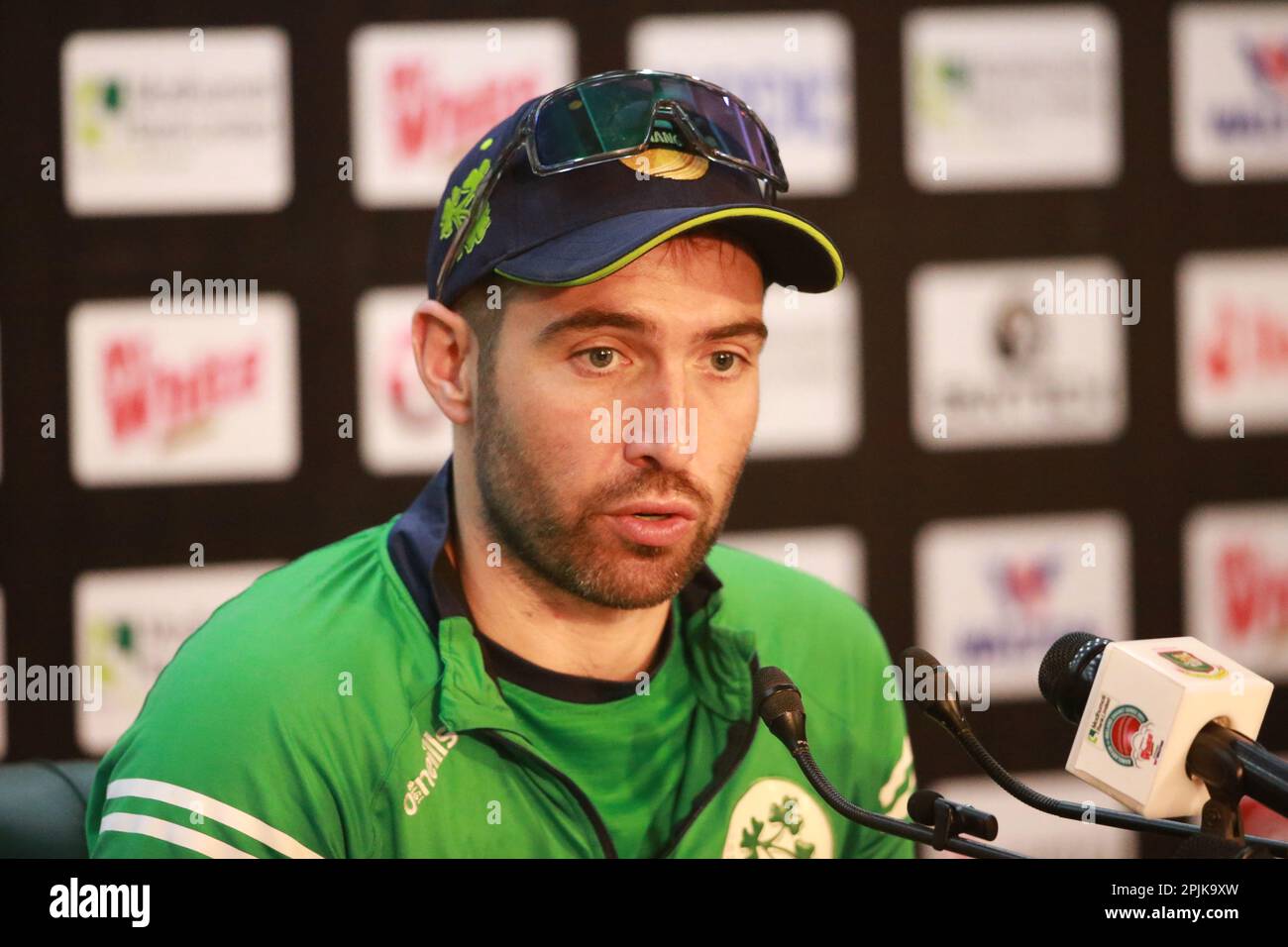 Ireland Test Team Captain Andrew Balbirnie attends pre-match press ...