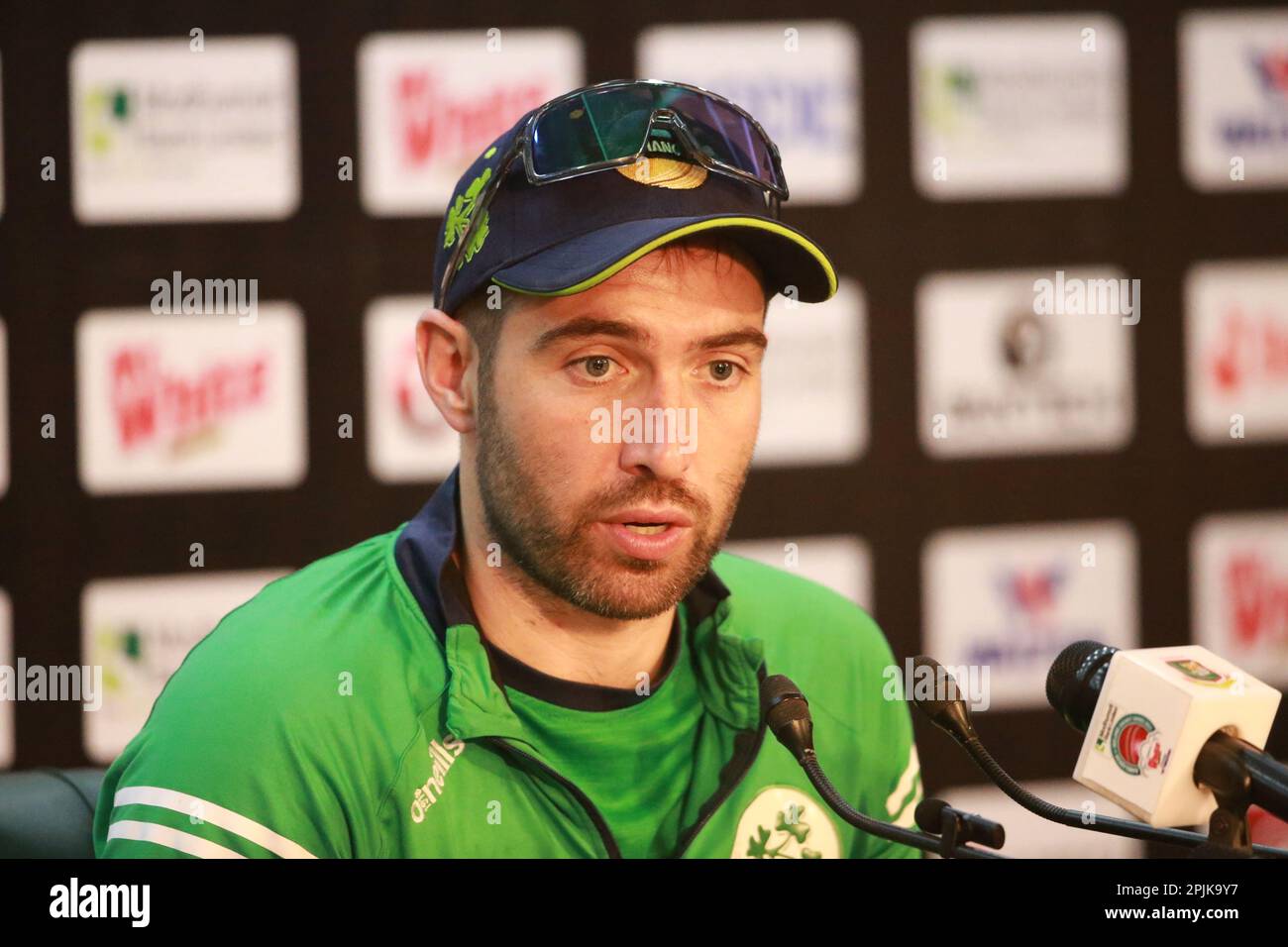 Ireland Test Team Captain Andrew Balbirnie attends pre-match press ...