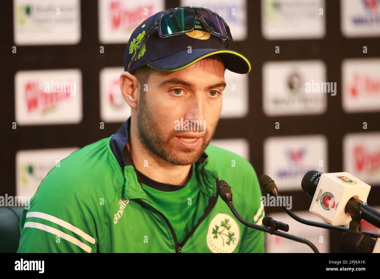 Ireland Test Team Captain Andrew Balbirnie attends pre-match press ...