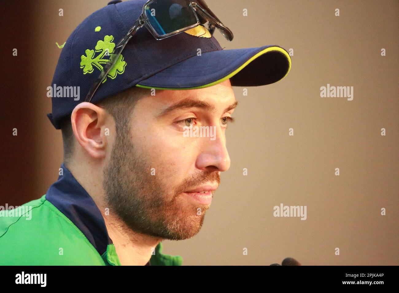 Ireland Test Team Captain Andrew Balbirnie attends pre-match press ...