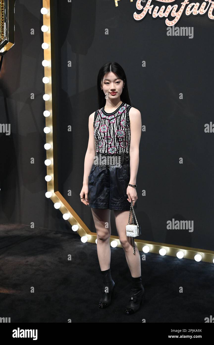 Chinese singer Shan Yichun attended the Chanel activity in Shanghai ...