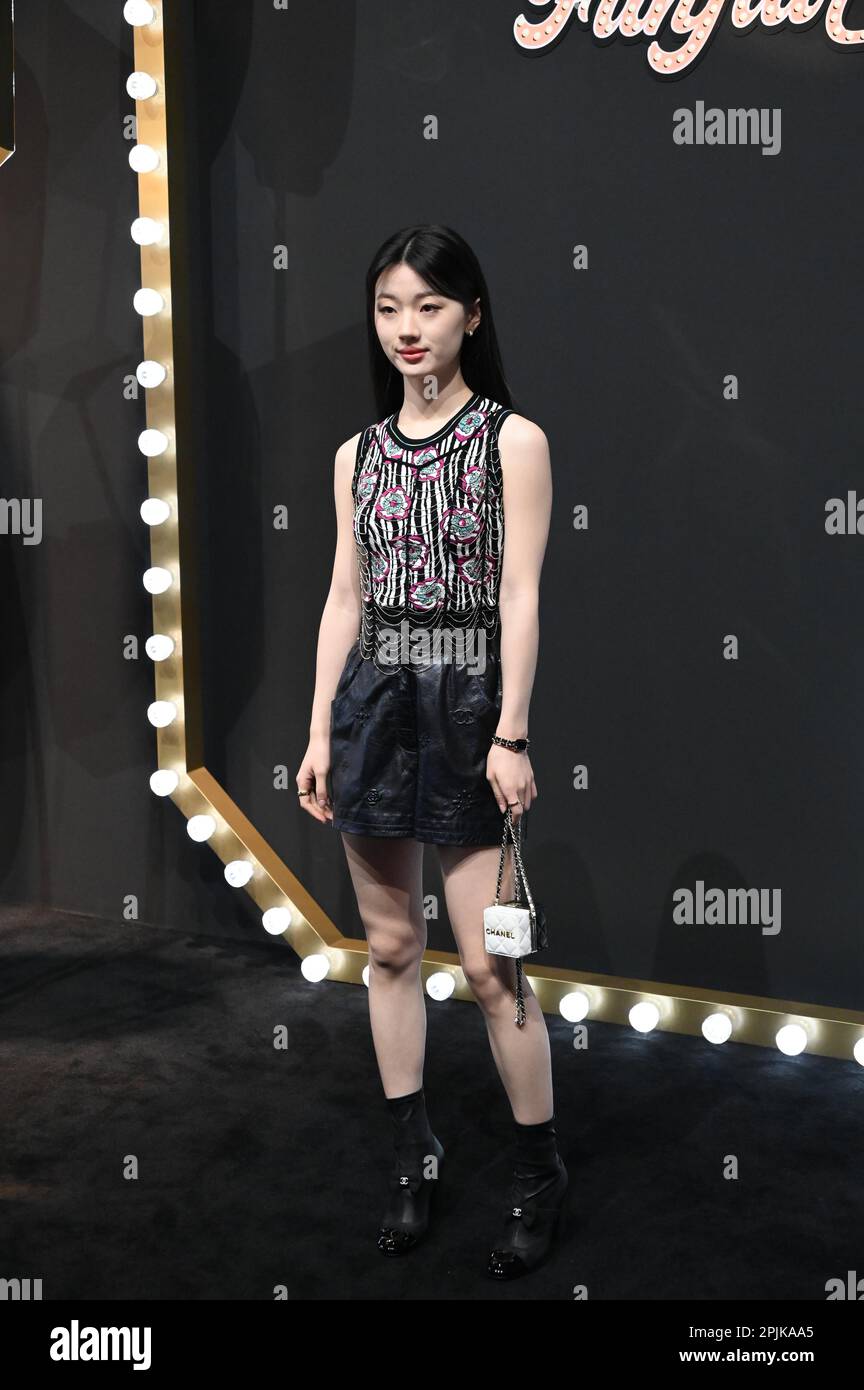 Chinese singer Shan Yichun attended the Chanel activity in Shanghai ...