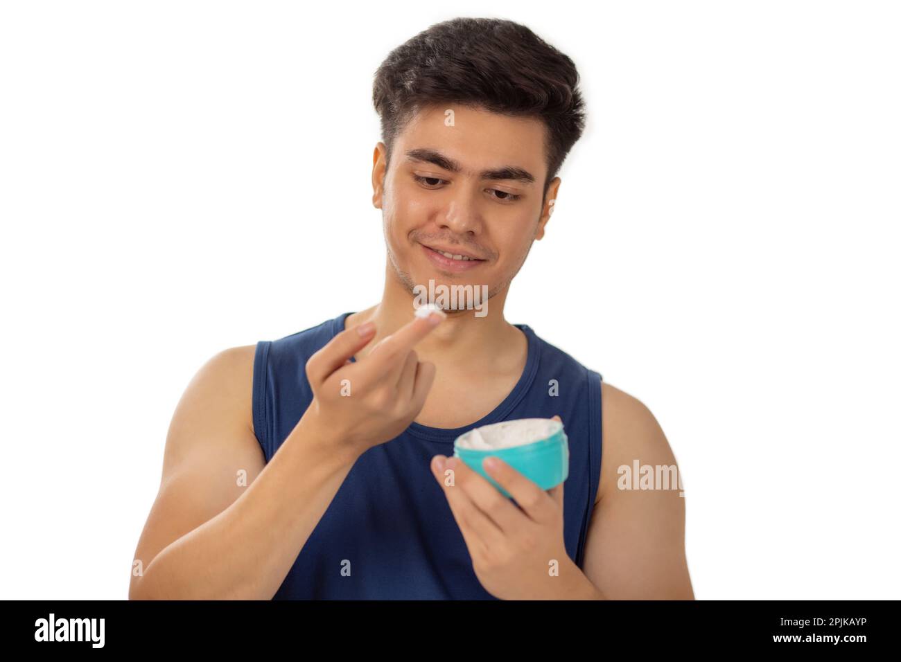 Applying moisturiser body hi-res stock photography and images - Alamy