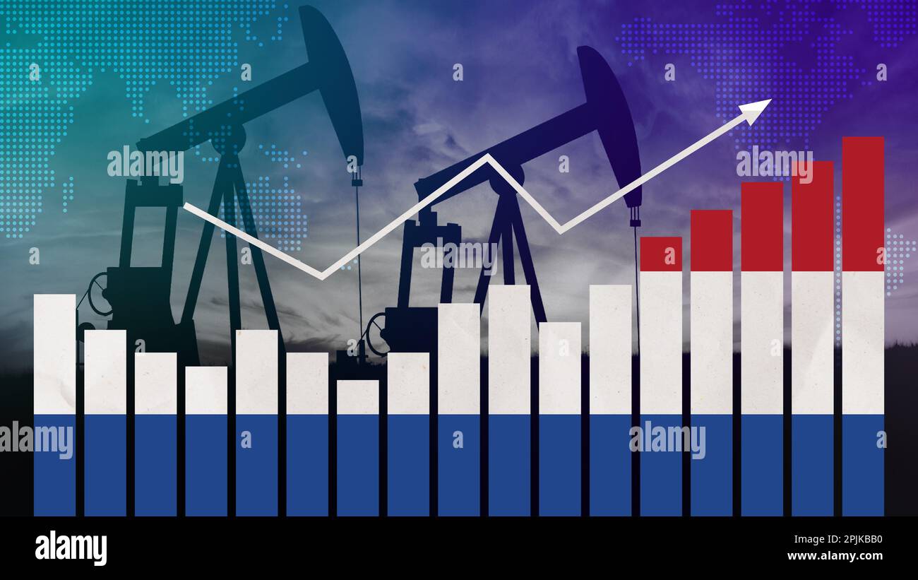 Netherlands oil industry concept. Economic crisis, increased prices ...