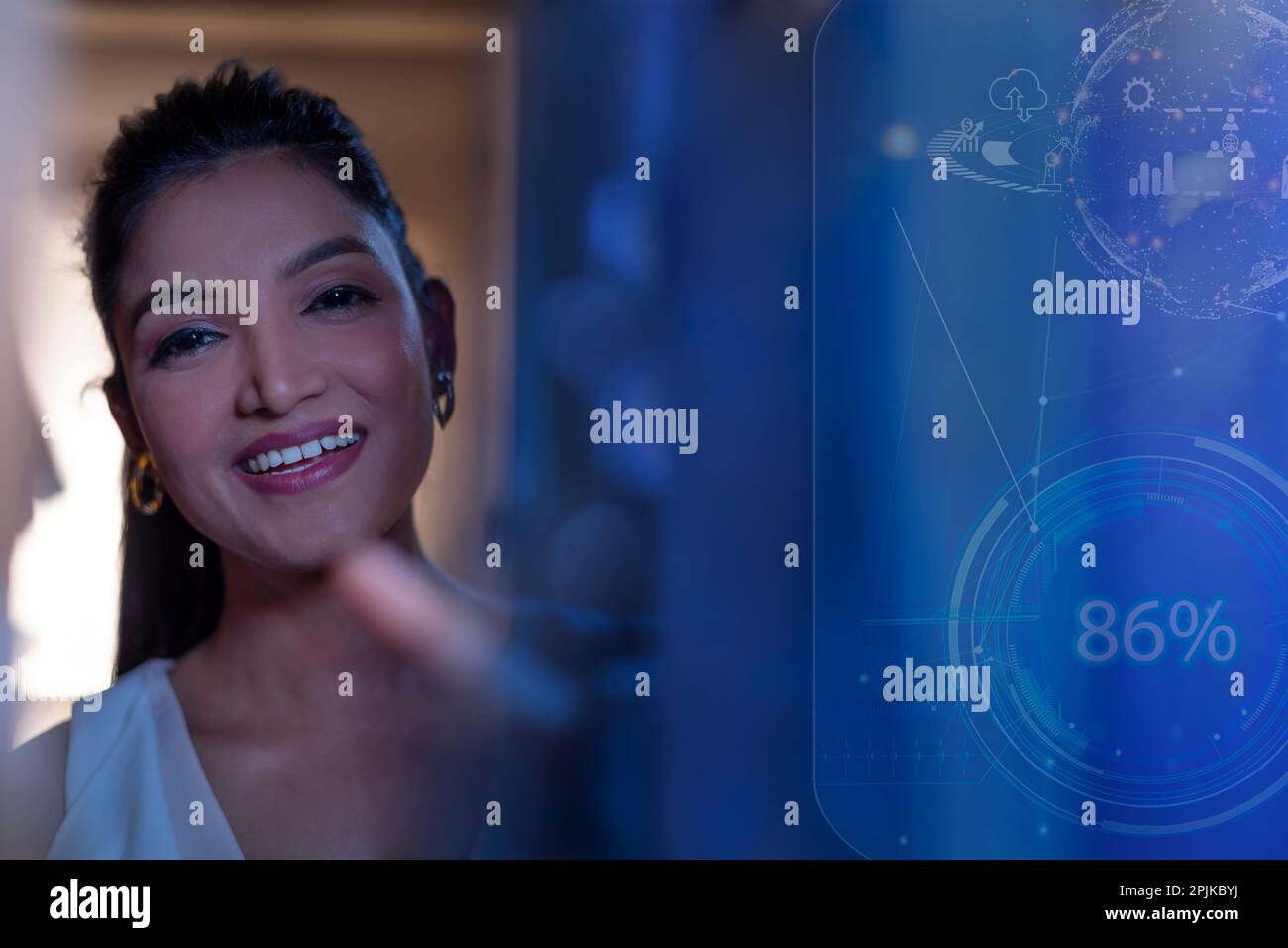 Vitual screen hi-res stock photography and images - Alamy