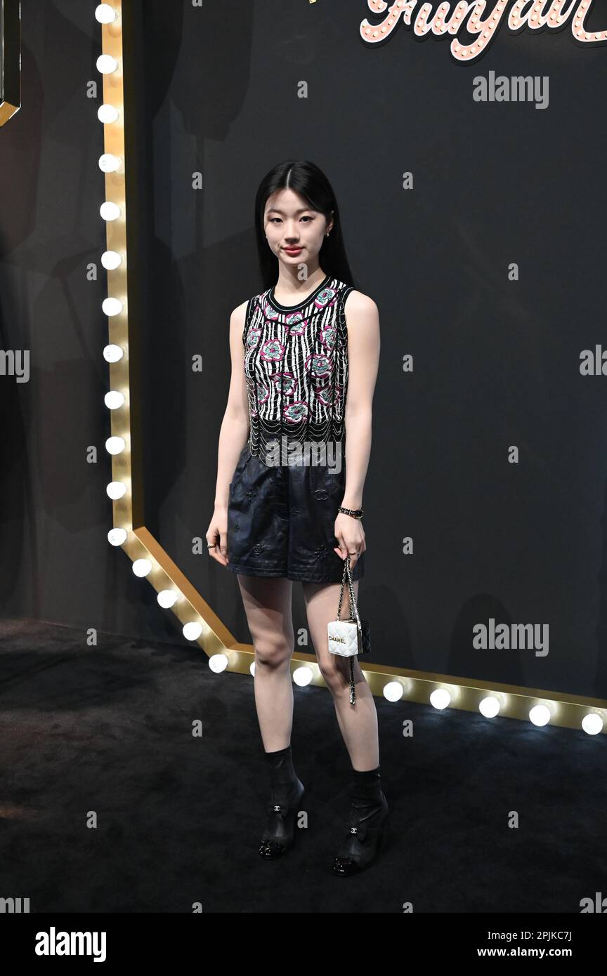 Chinese singer Shan Yichun attended the Chanel activity in Shanghai ...