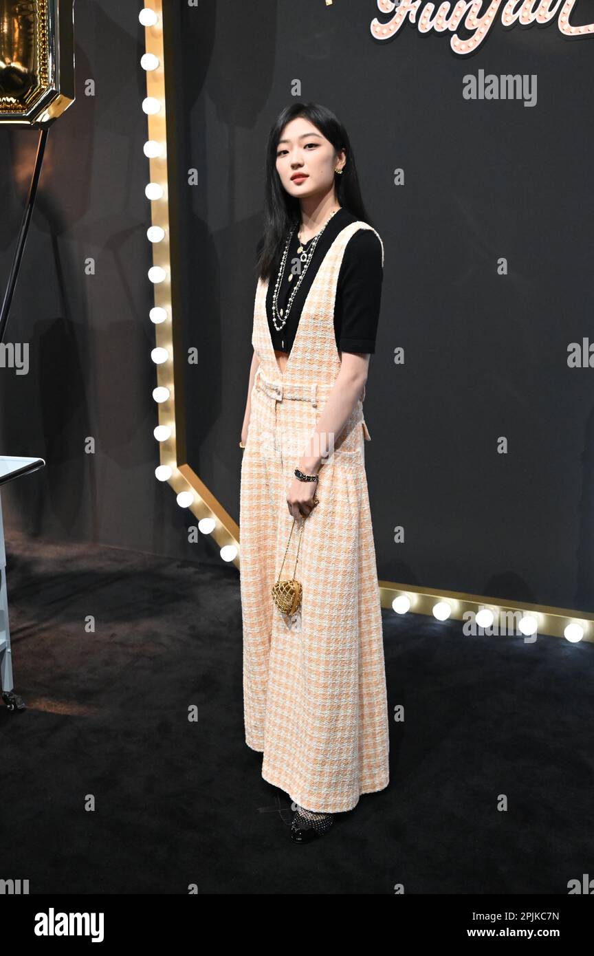 Chinese actress Sun Qian attended the Chanel activity in Shanghai ...