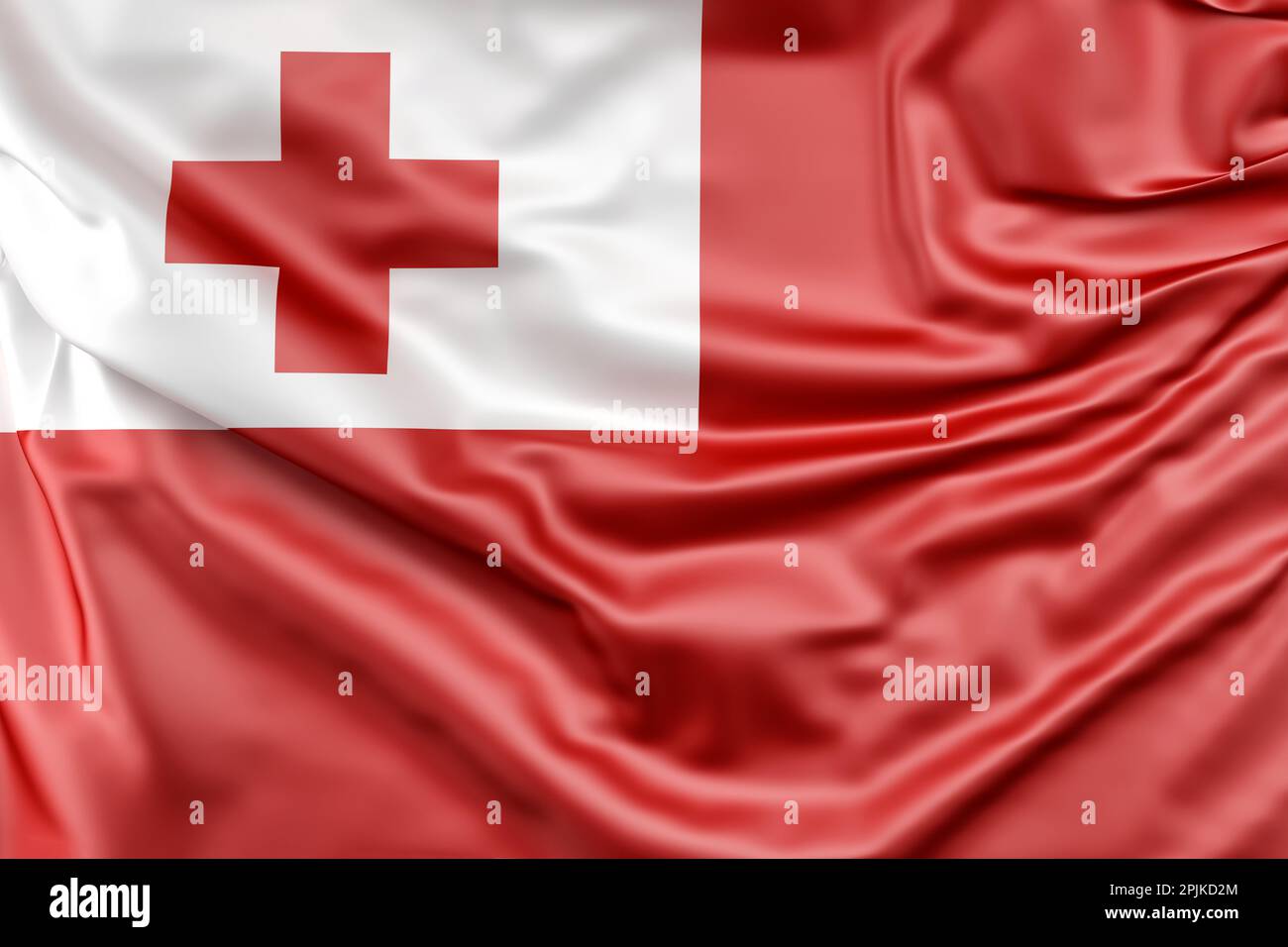 Satin texture tonga flag hi-res stock photography and images - Alamy