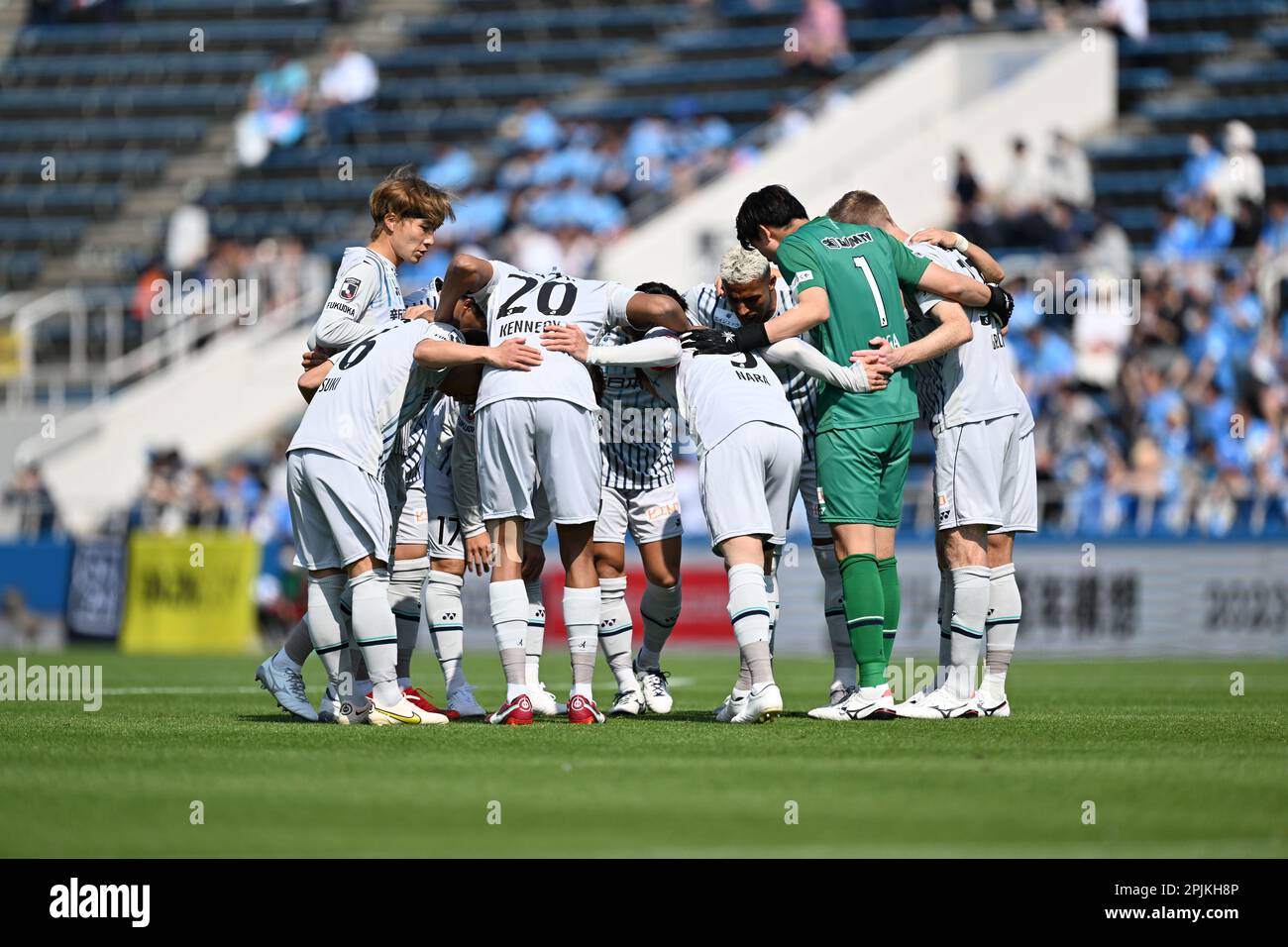 Kanagawa, Japan. Credit: MATSUO. 1st Apr, 2023. Avispa Fukuoka team ...
