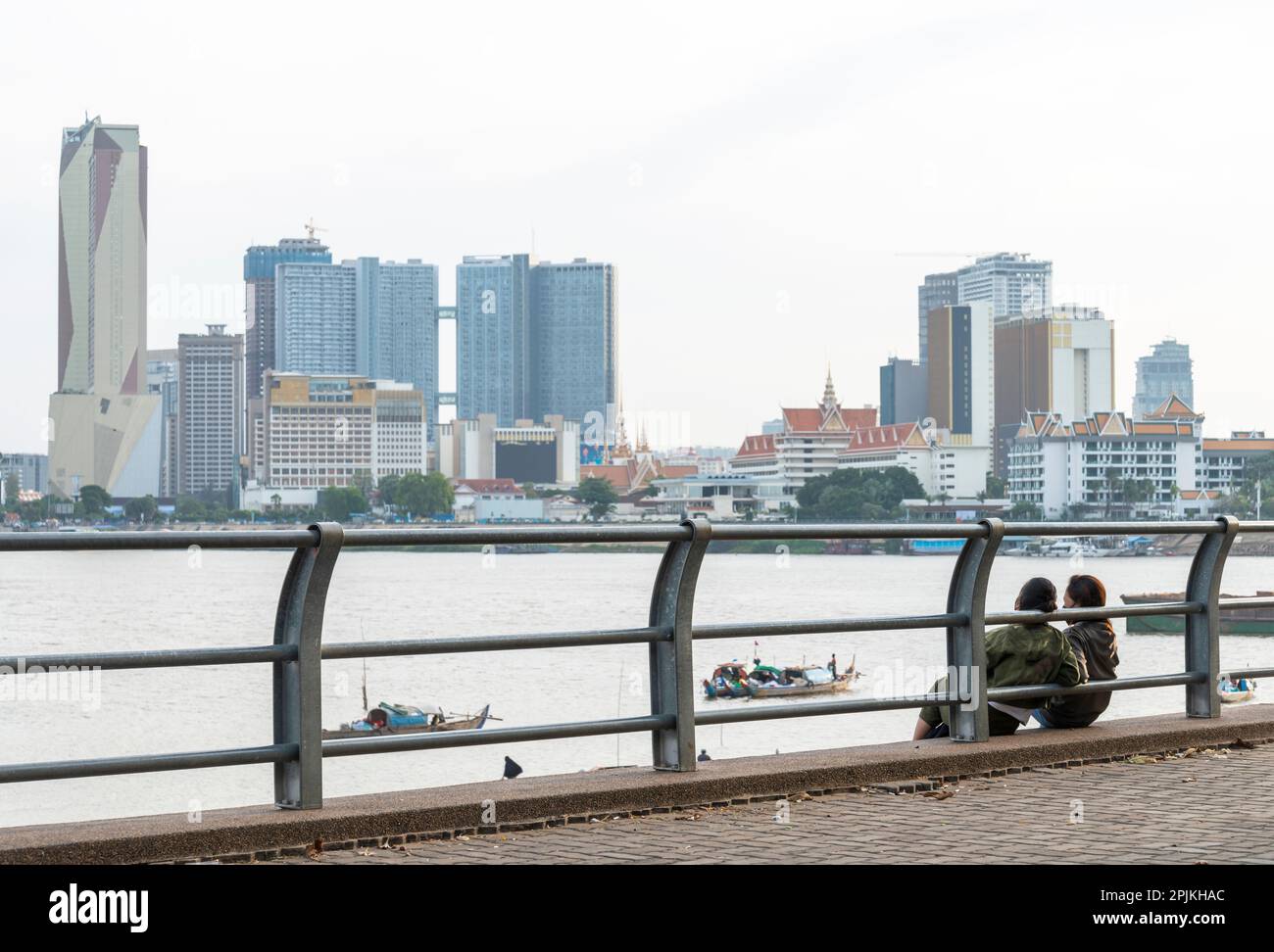 Khmer people,sitting on the less developed east side of the river,at ...