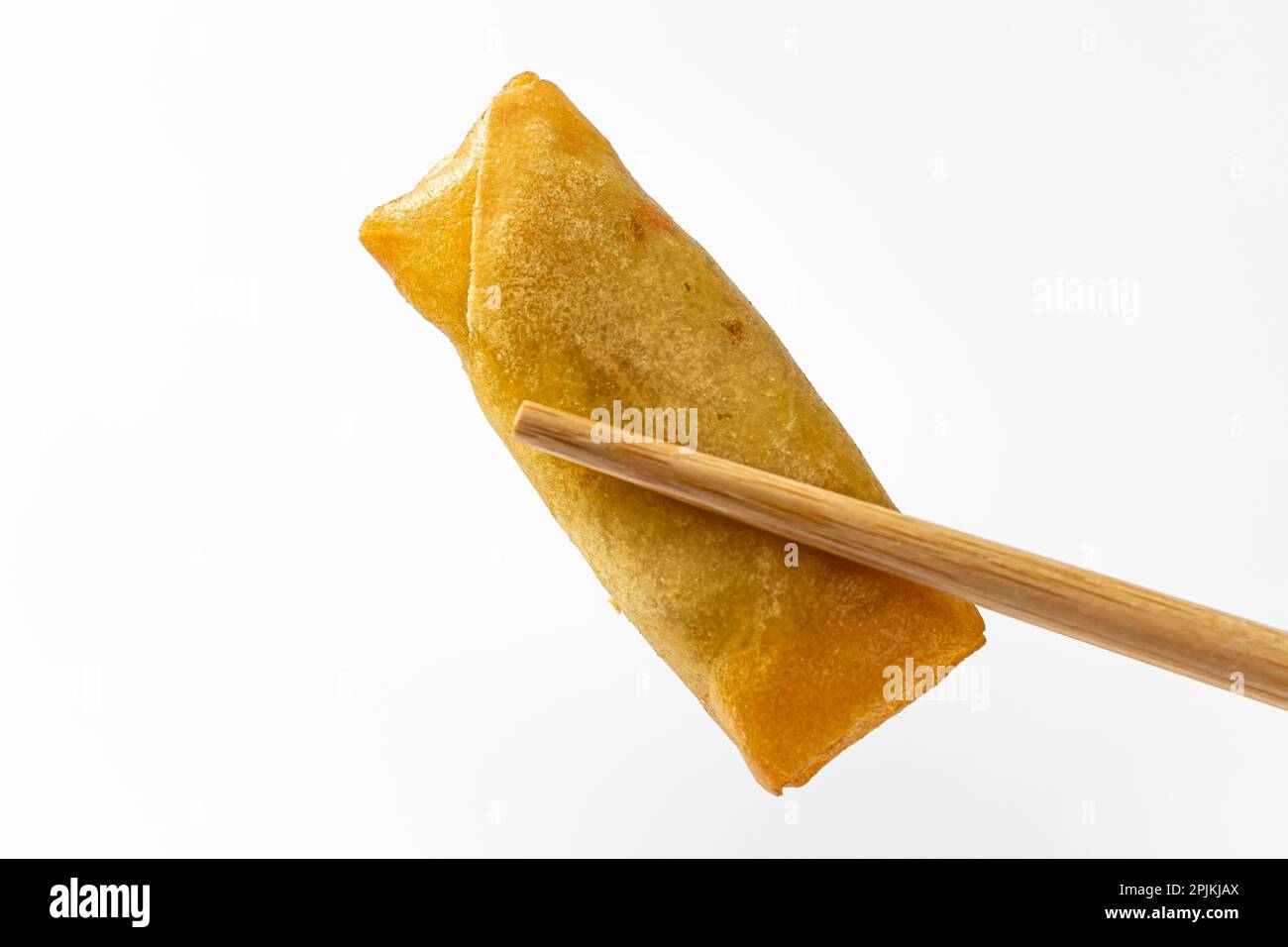 spring rolls on a white background Stock Photo - Alamy