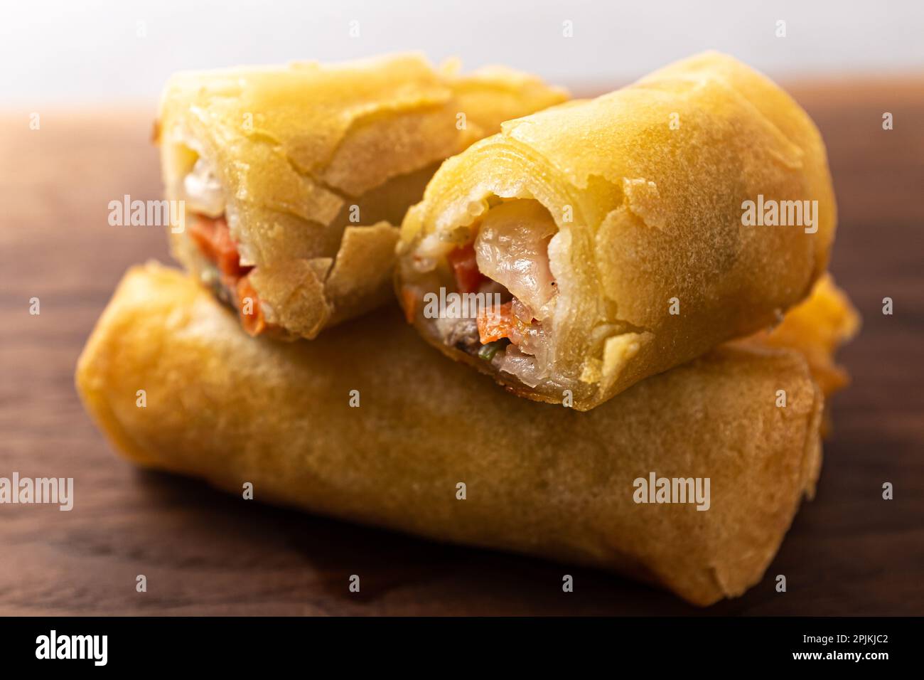 Crispy Spring Rolls with Vegetables Stock Photo - Alamy