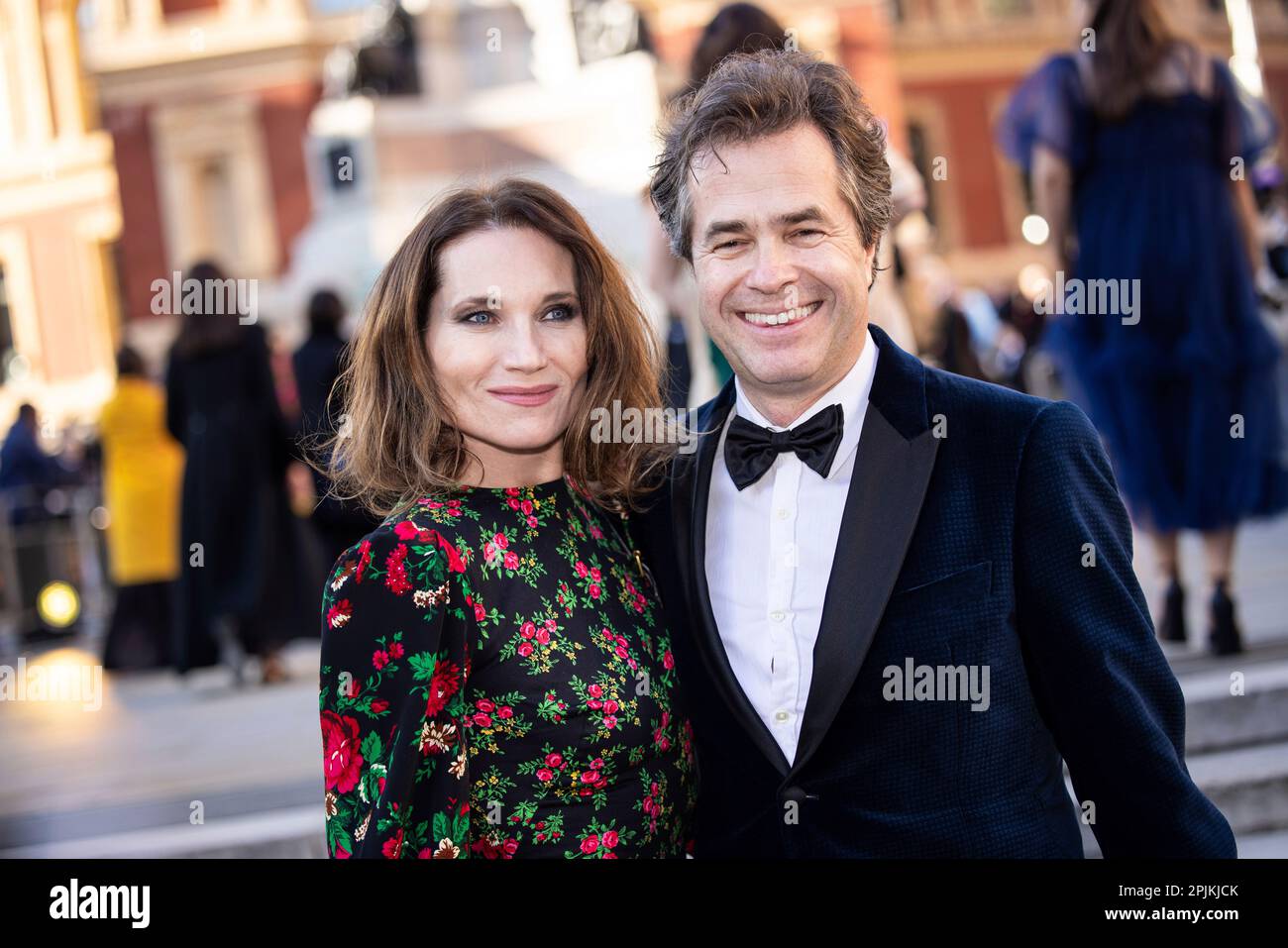 Kate Fleetwood and Director Rupert Goold pose for photographers upon ...