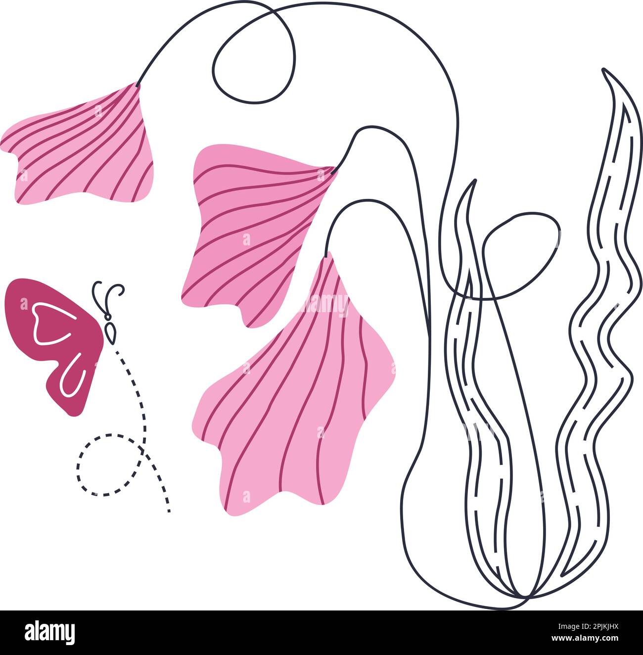 Plant pot cut out Stock Vector Images - Alamy