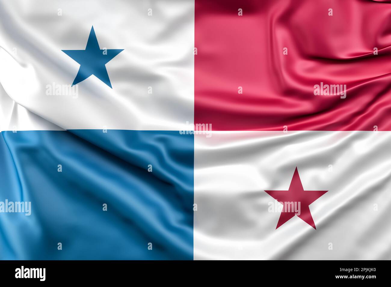 Panama flag wavy fabric hi-res stock photography and images - Alamy