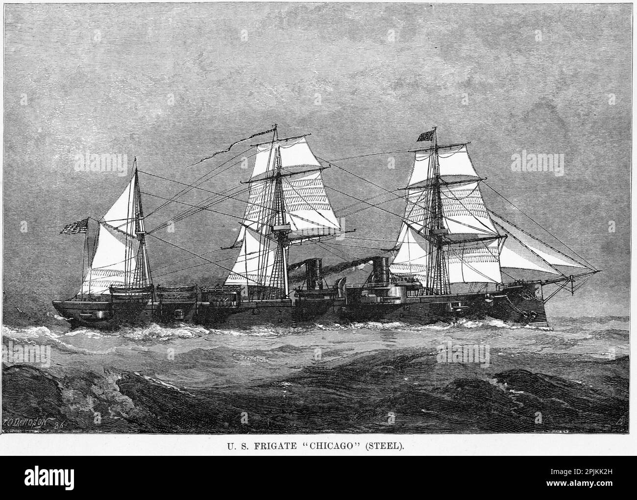 Frigate sailing Black and White Stock Photos & Images - Alamy