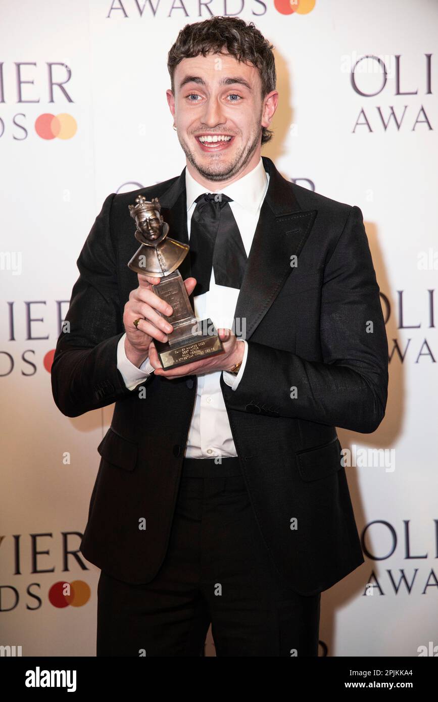 Paul Mescal, winner of the Best Actor award for "A Streetcar Named ...