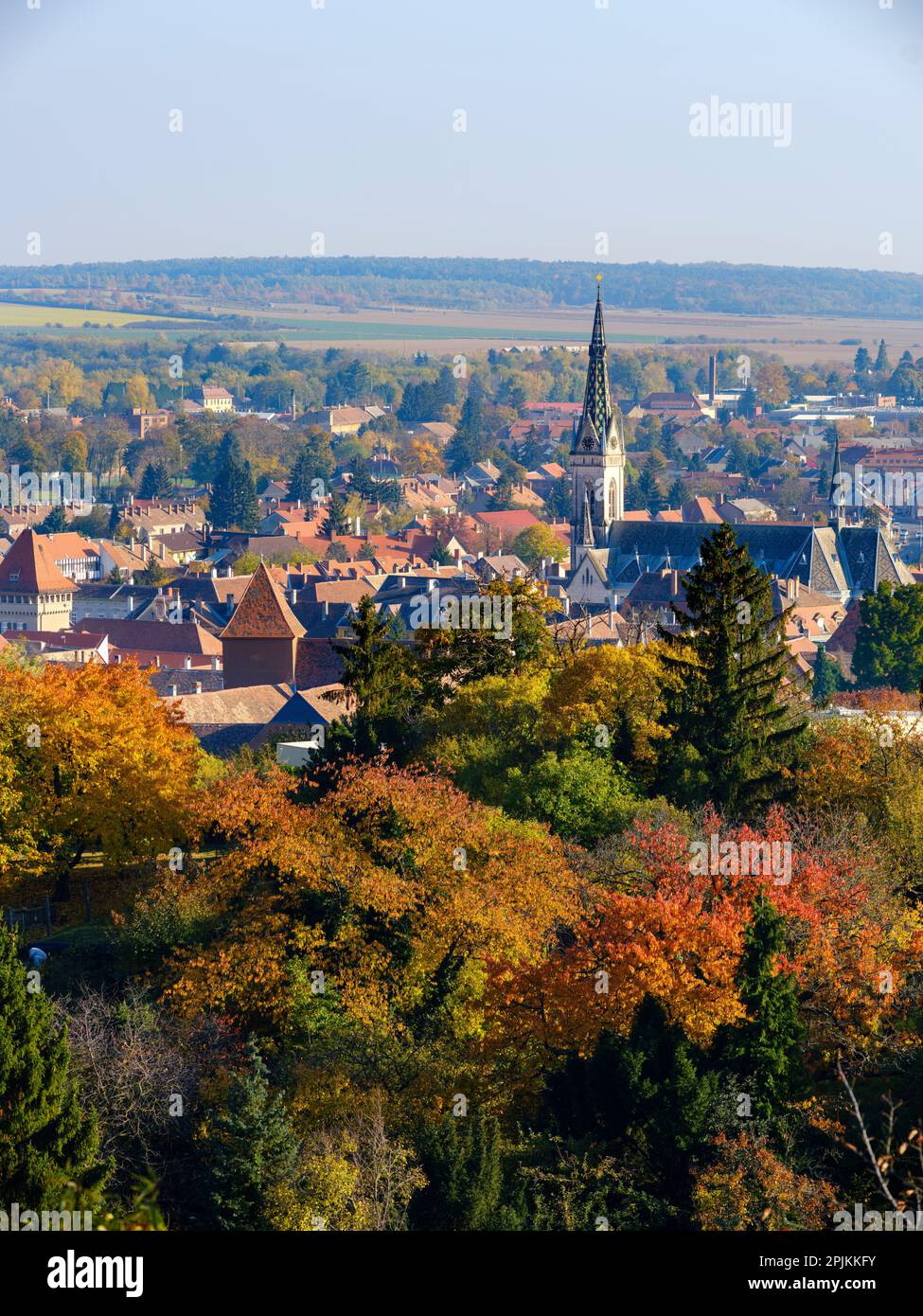 The medieval town Koszeg in Western Transdanubia close to the Austrian ...