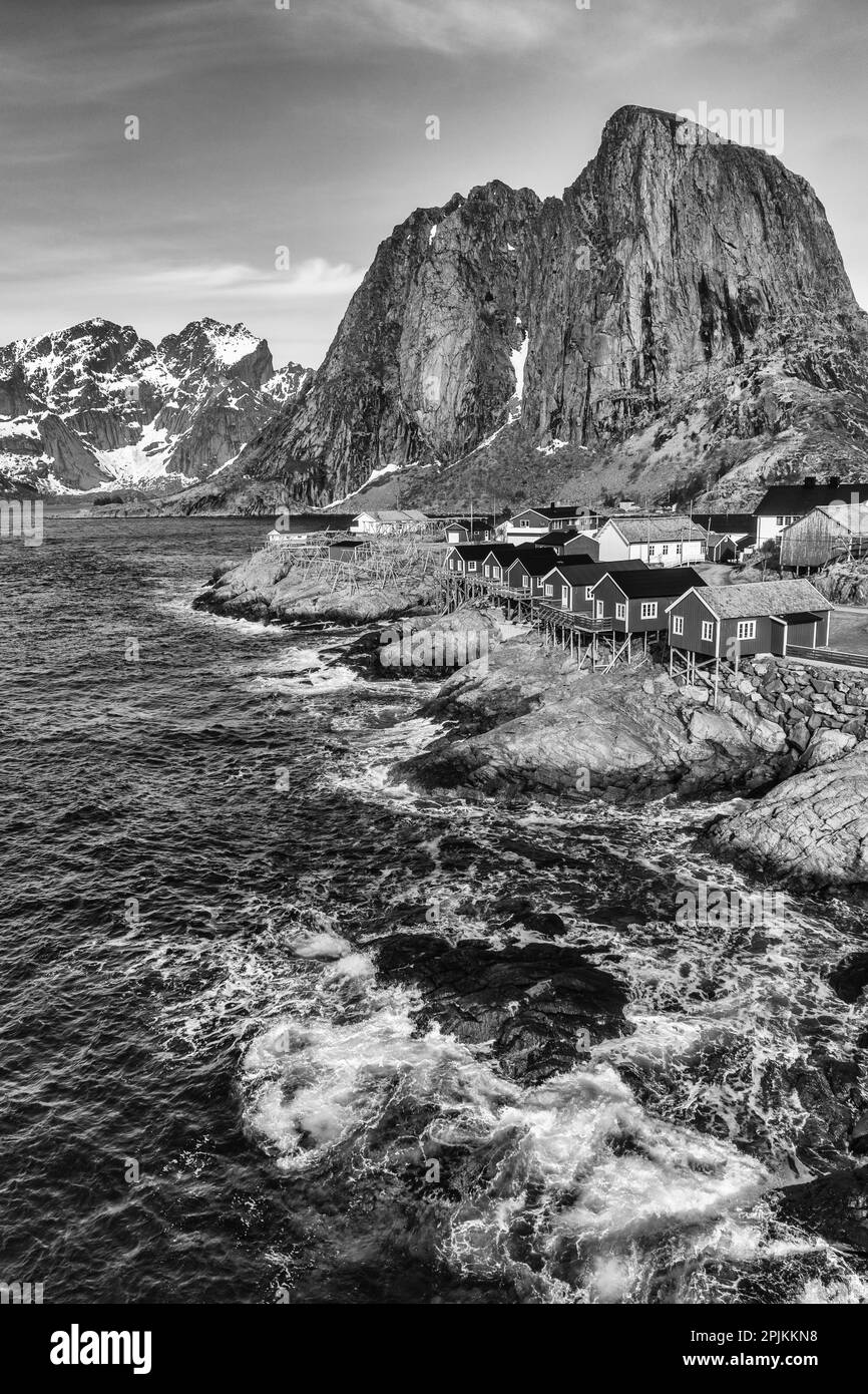 Norway hamnoy Black and White Stock Photos & Images - Alamy