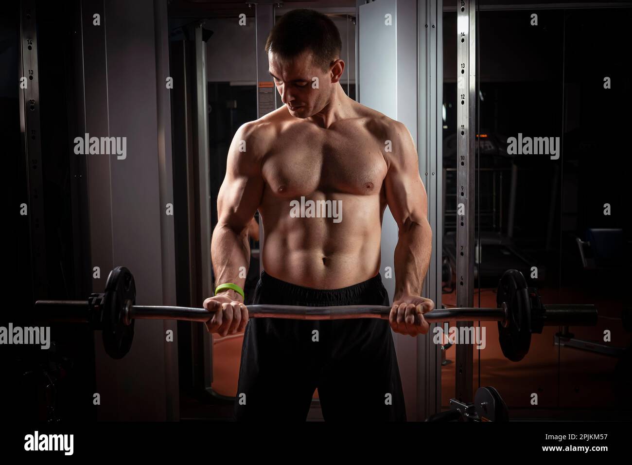 Male bodybuilder in gym hi-res stock photography and images - Alamy