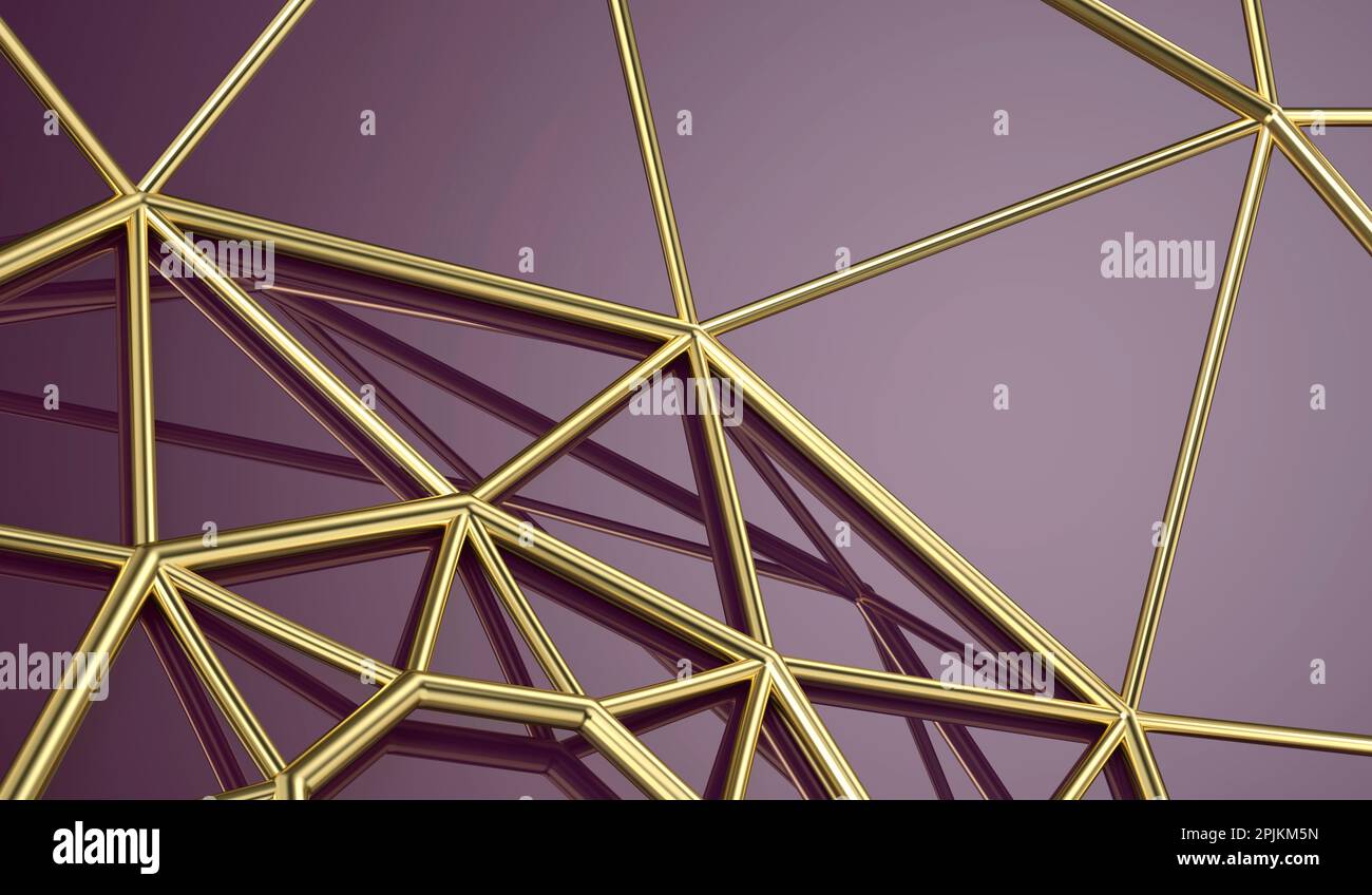 Abstract shiny purple background with golden mesh Stock Photo - Alamy