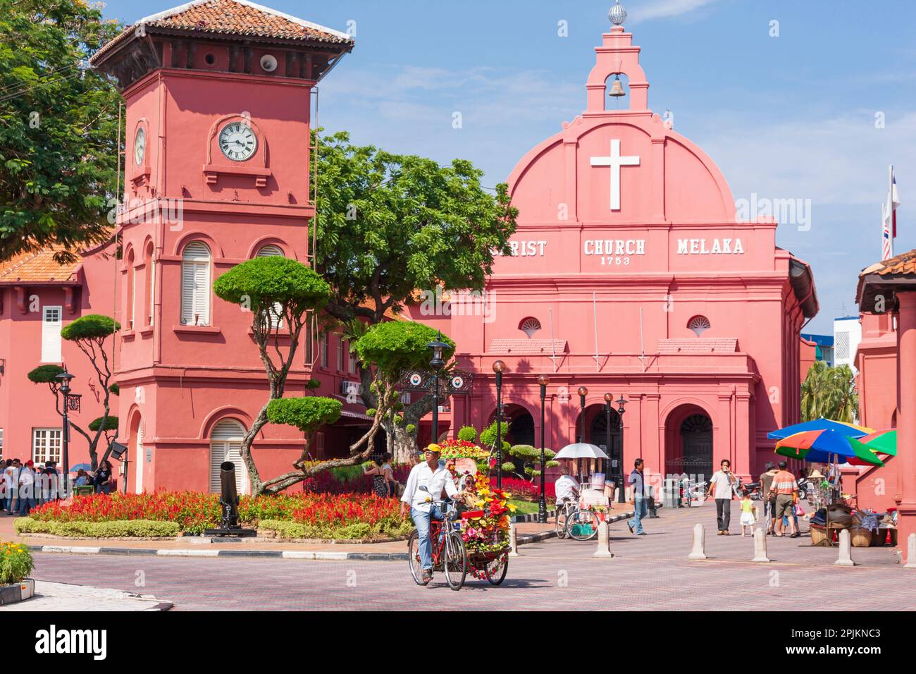 Malaysia, Malacca (Melaka). Christ Church in Dutch Square. (Editorial ...