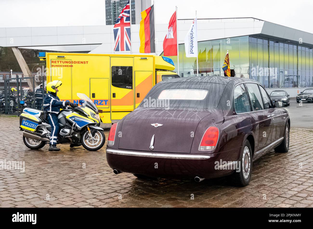 Hamburg, Germany. 31st Mar, 2023. The Bentley State Limousine, the ...