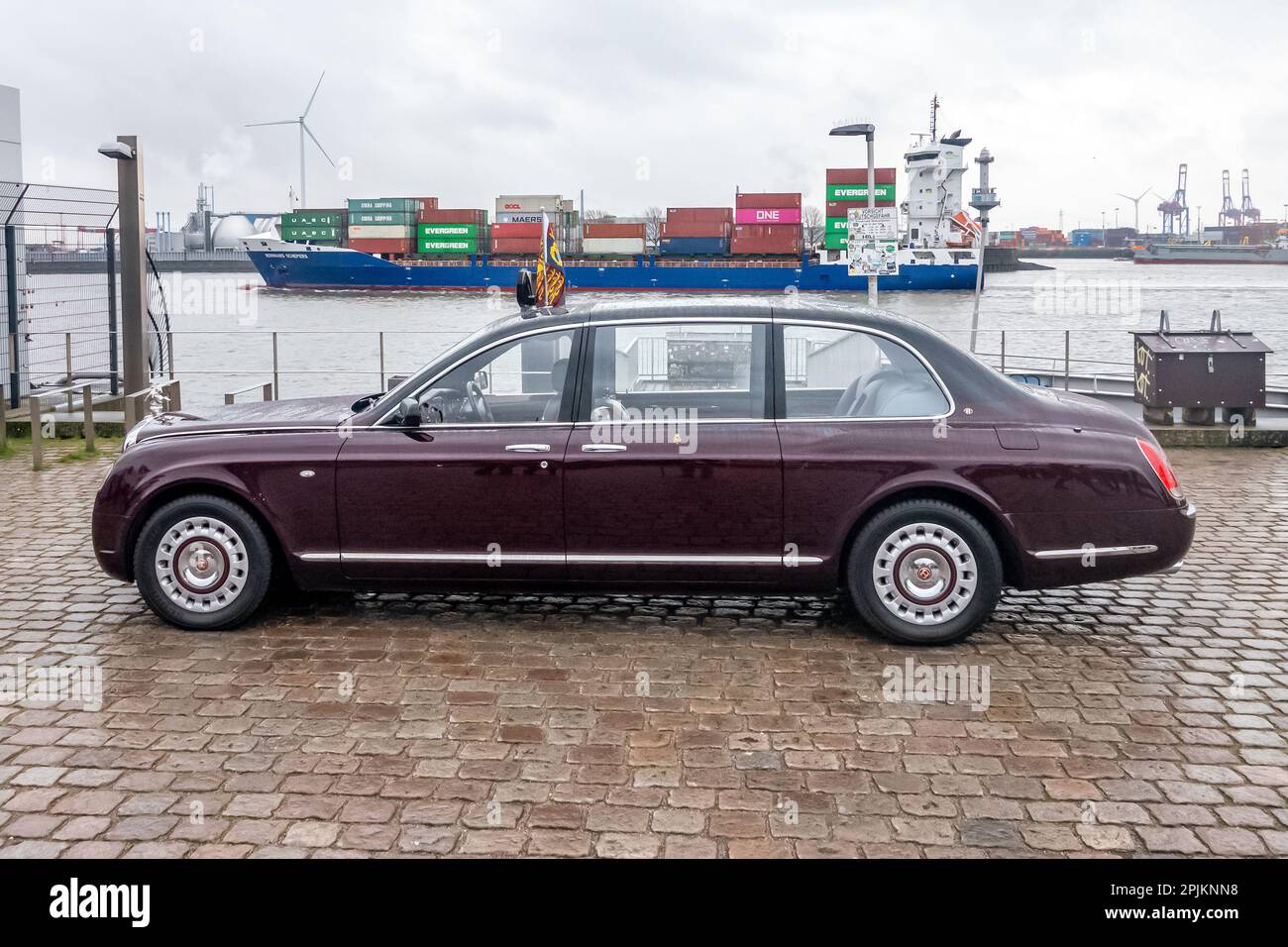 Hamburg, Germany. 31st Mar, 2023. The Bentley State Limousine, the ...