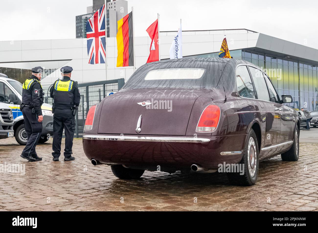 Hamburg, Germany. 31st Mar, 2023. The Bentley State Limousine, the ...