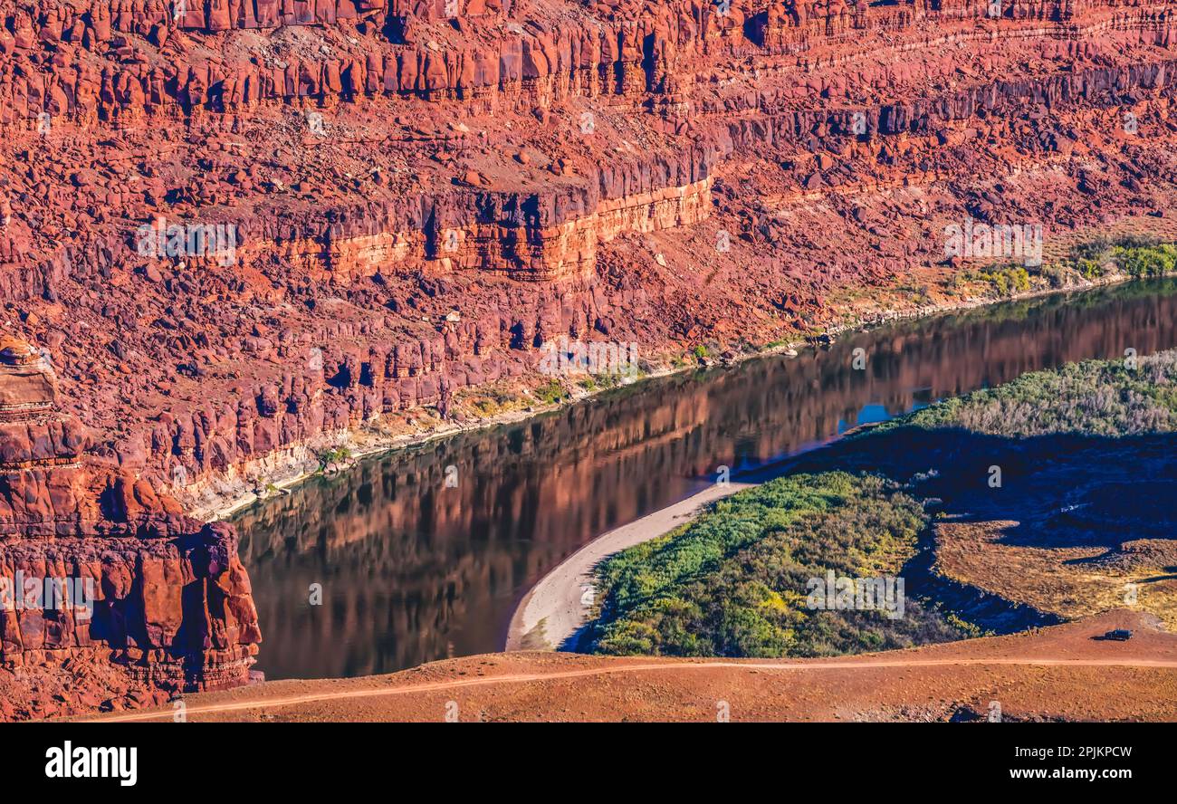 Green River, Grand View Point Overlook, Red Rock Canyons, Canyonlands ...