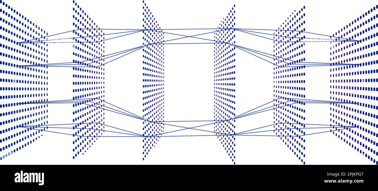 Model of deep learning artificial neural network. Six layers model ... Model of deep learning artificial neural network. Six layers model ...