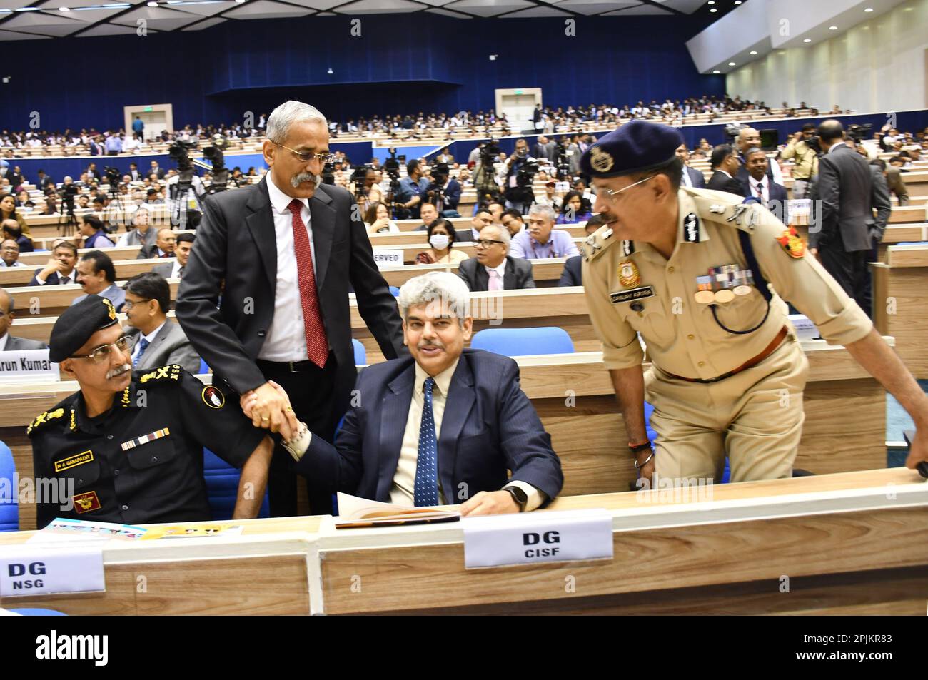 April 3, 2023, New Delhi, Delhi, India: Senior police Investing Forces ...