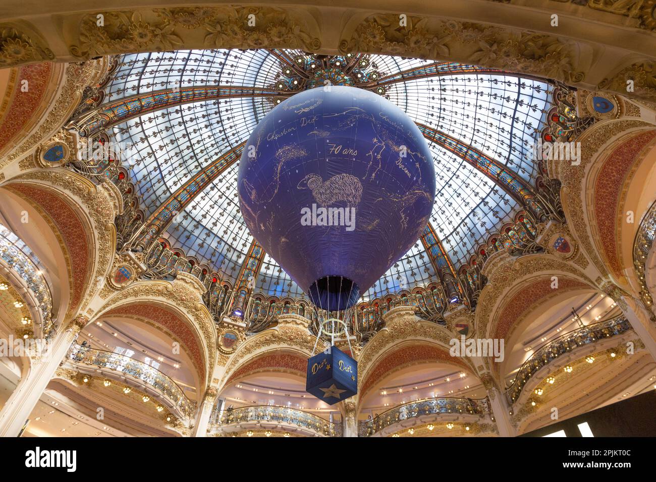 Grands Magasins Du Printemps. Interior of Printemps department store ...