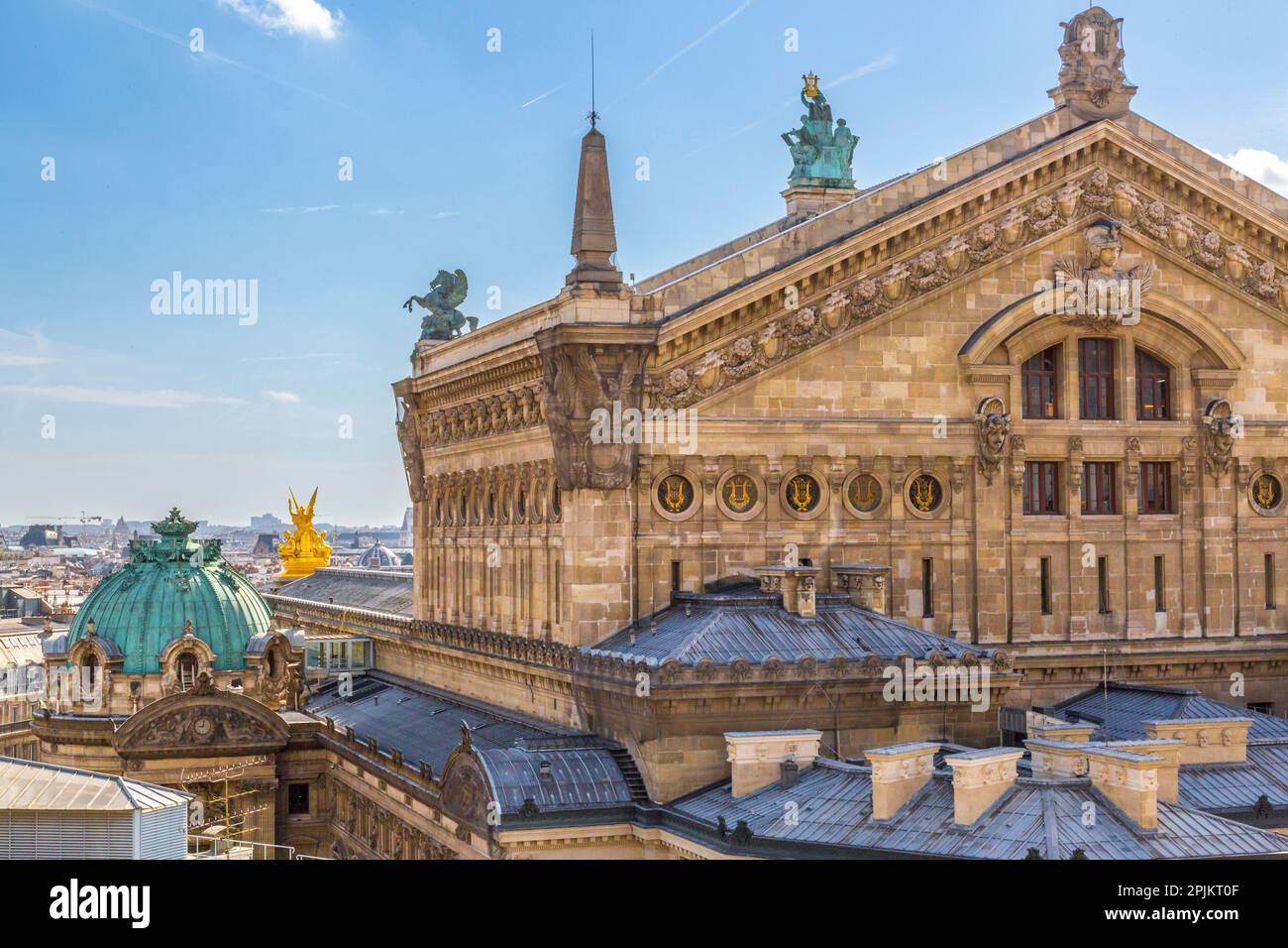 Paris. Opera Garnier, Paris Opera House, upper section Stock Photo - Alamy