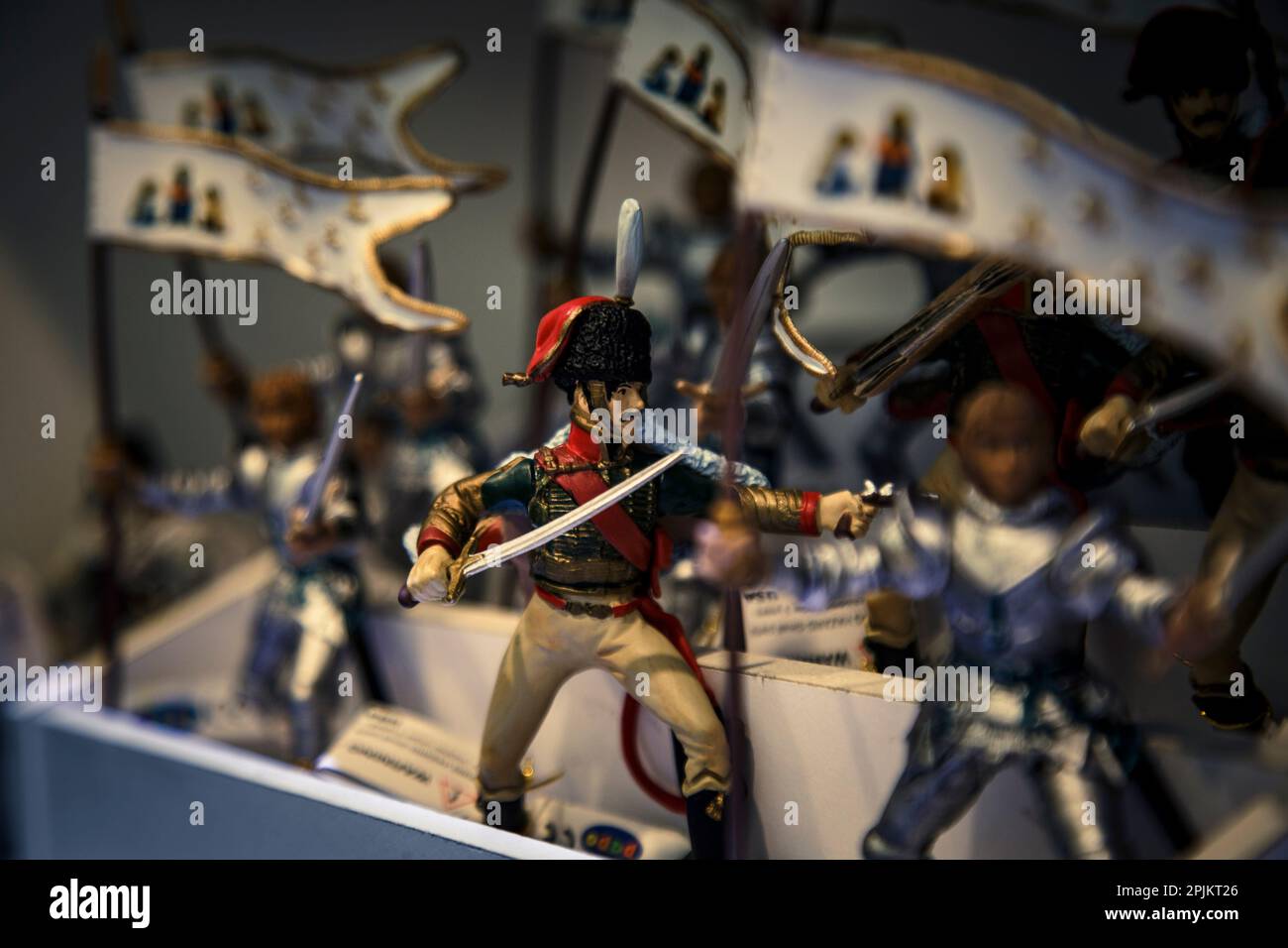 Paris. Display of toy soldiers Stock Photo - Alamy