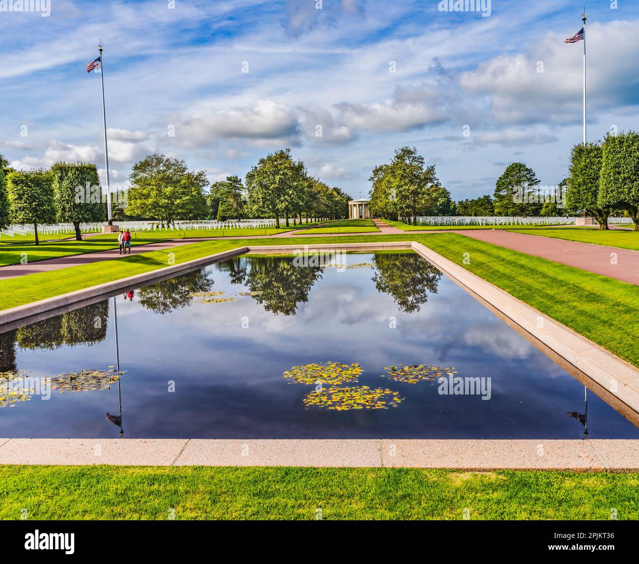Chapel at American Military Cemetery, Colleville-sur-Mer, Normandy ...