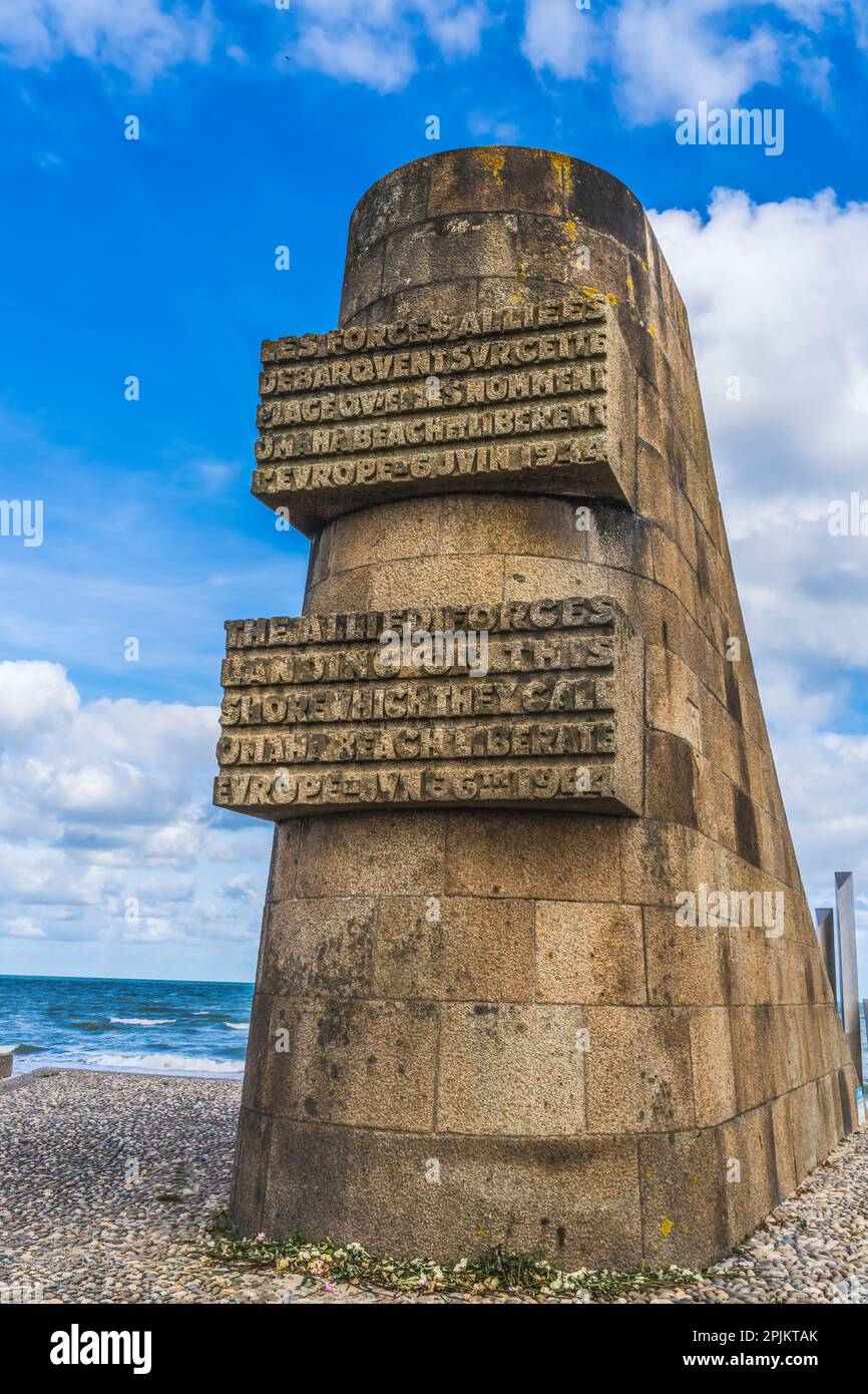 First Division US Army Memorial, Omaha Beach, Normandy, France ...