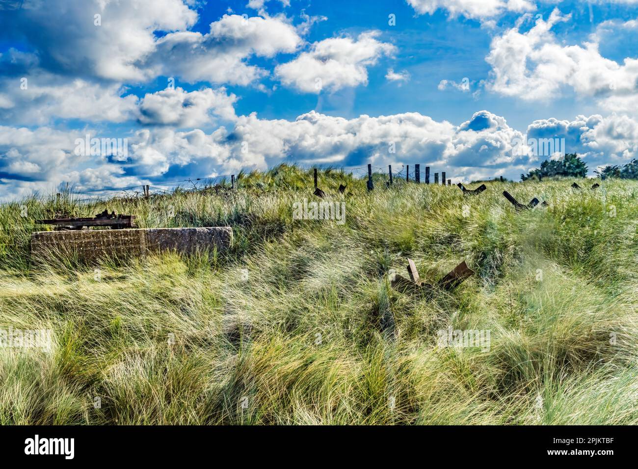 German Fortifications Steel Beach Defenses, Utah Beach, Normandy ...