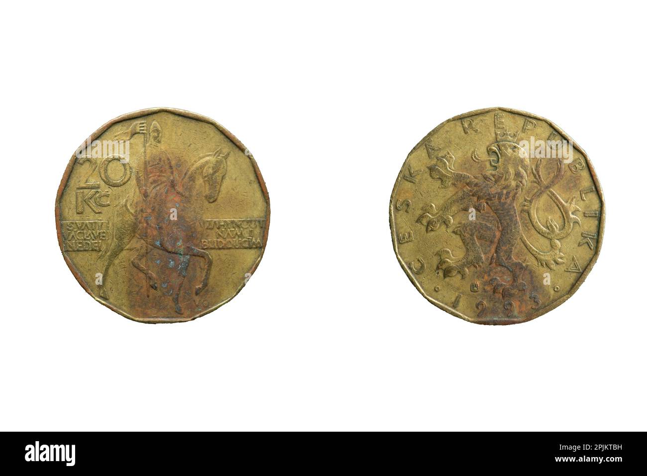 20 kc ceska republic coin Stock Photo - Alamy