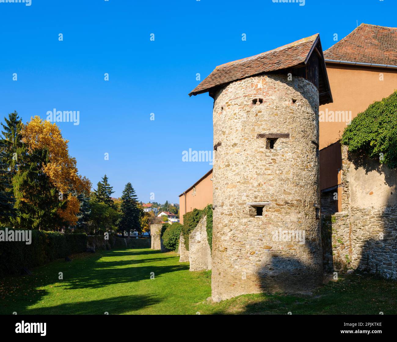 Jurisics Castle. The medieval town Koszeg in Western Transdanubia close ...