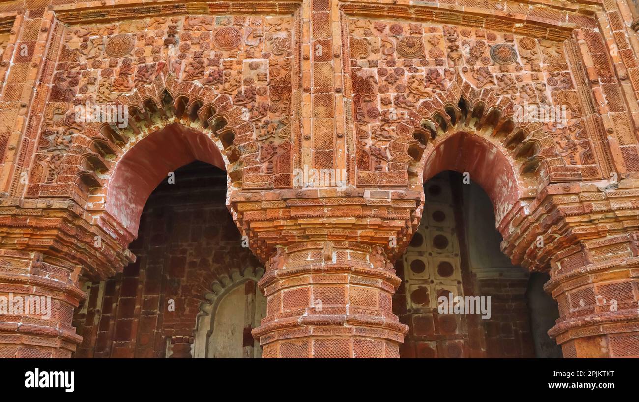 Carvings on the Ananta Basudeva Temple, Bansberia, West Bengal, India ...