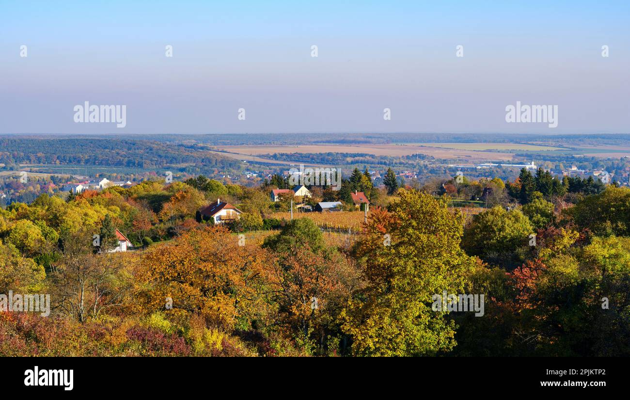 Landscape near Koszeg in Western Transdanubia close to the Austrian ...