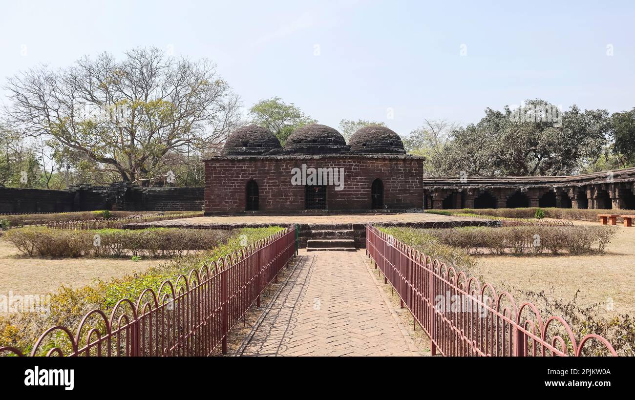 Mosque and Inside View of Kurumbera Fort, Gaganeshwar, West Bengal ...