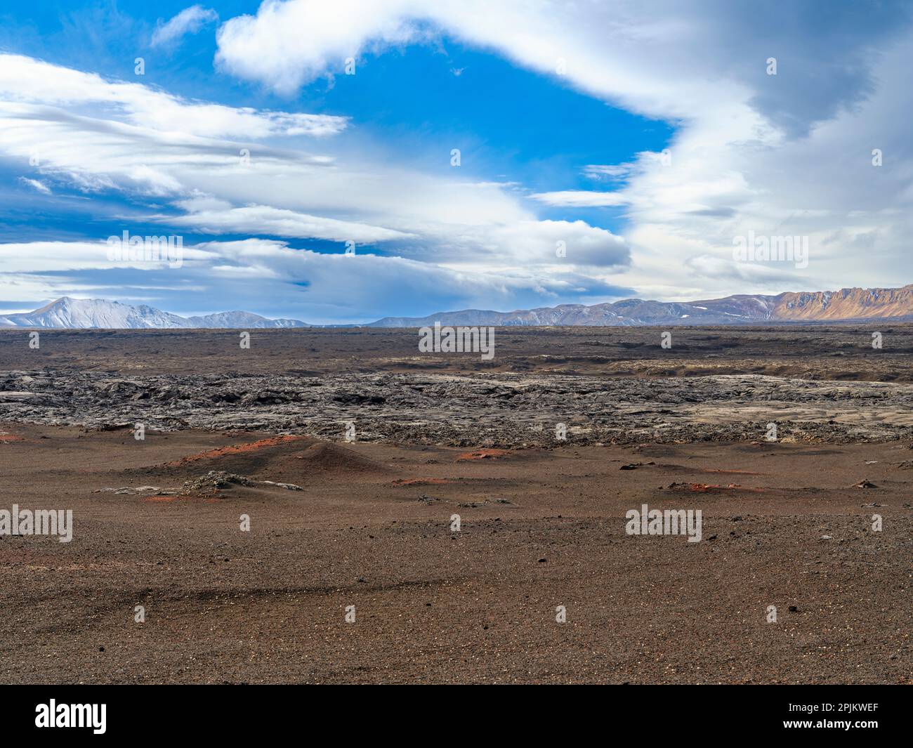 The caldera of volcano Askja. Highlands in the Vatnajokull National ...