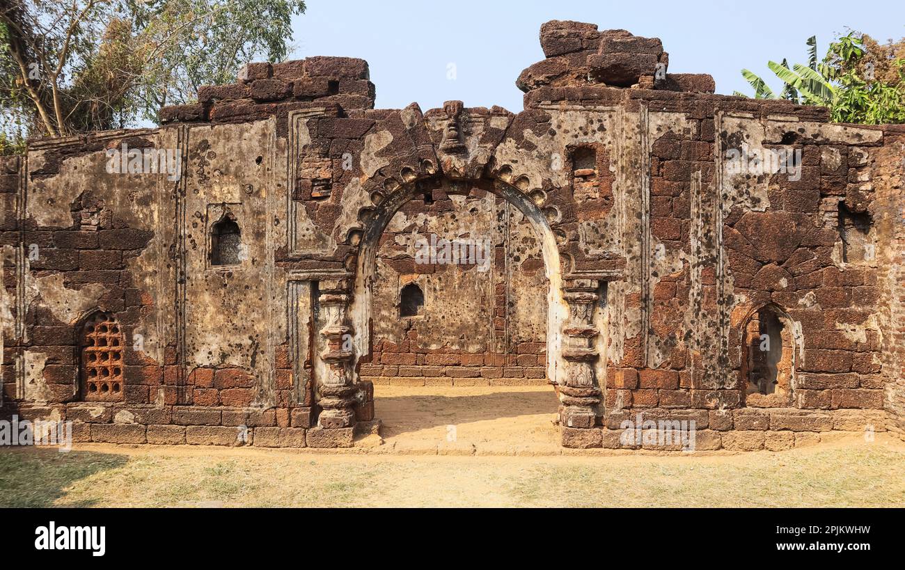 Ruined Kalachand Temple Complex, Pathra, West Bengal, India Stock Photo ...