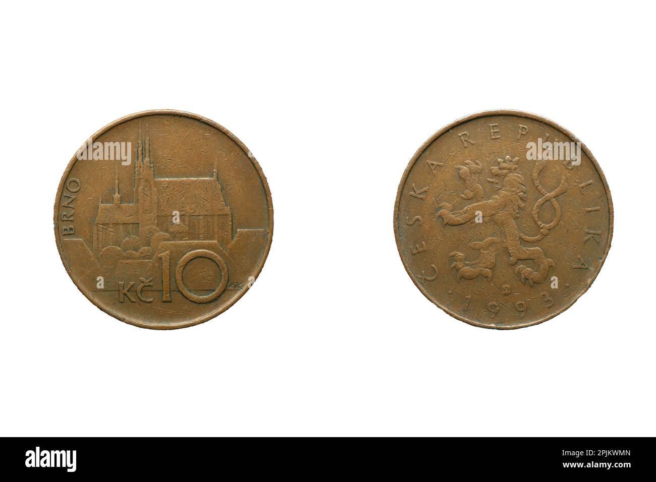 10 kc ceska coin republic Stock Photo - Alamy