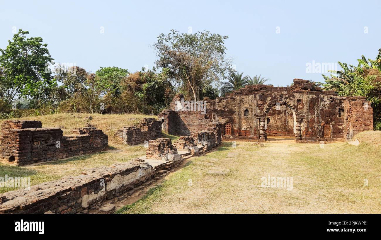 Ruined Kalachand Temple Complex, Pathra, West Bengal, India Stock Photo ...