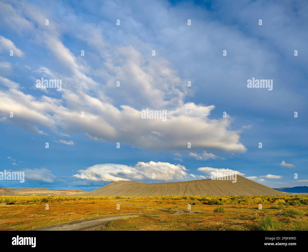 Hverfjall Crater, a tuff ring volcano. Europe, Iceland Stock Photo - Alamy
