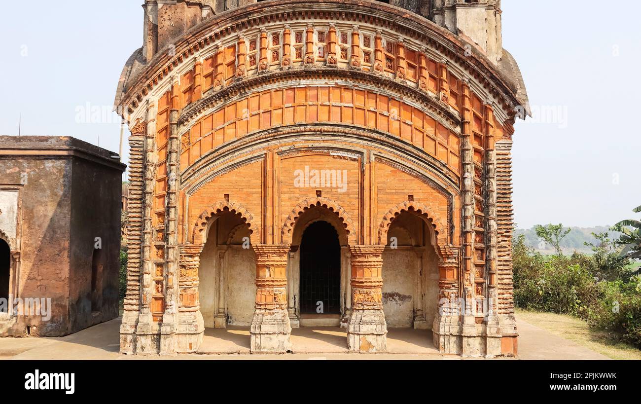 Red Brick Carved Temple, Kalachand Temple Complex, Pathra, West Bengal ...