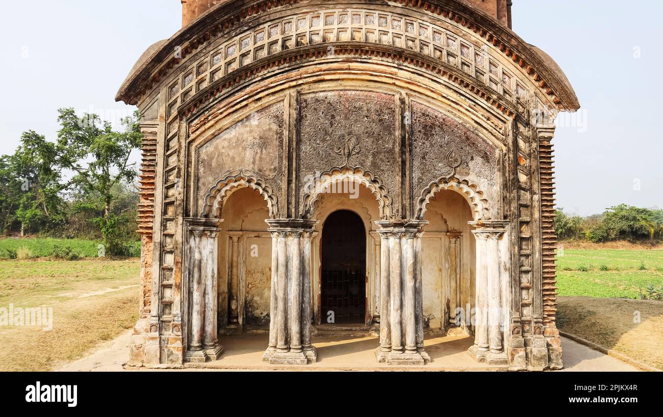 View of Dharmaraj Temple , in the Bank of Kansabati River, Pathra, West ...